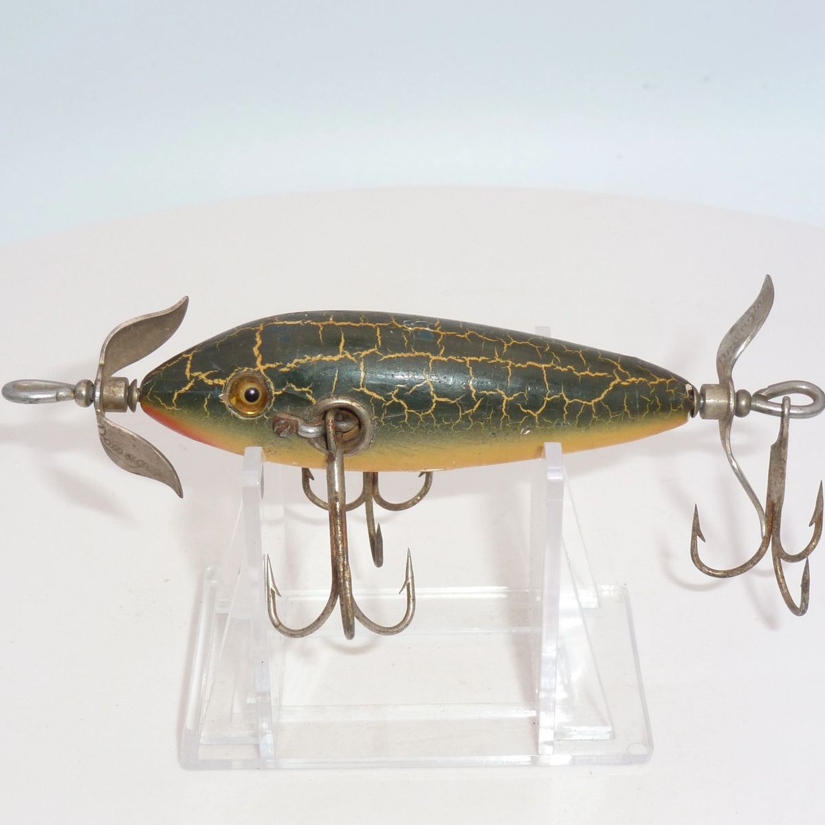 Heddon 100 Green Crackleback Underwater Minnow