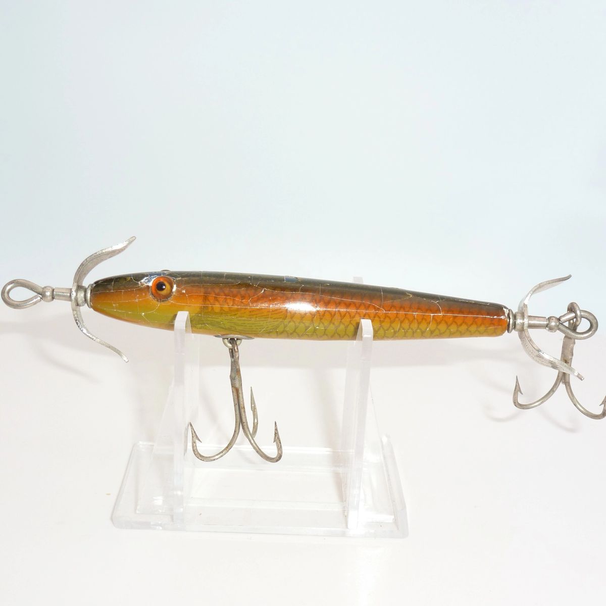 Mid to Late-1920s Glass-Eyed Shakespeare Slim Jim in Rainbow Photo Finish