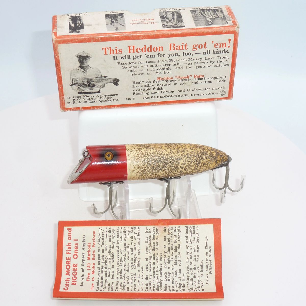 Heddon Basser 8509RH, Crisp Box, Catalog
