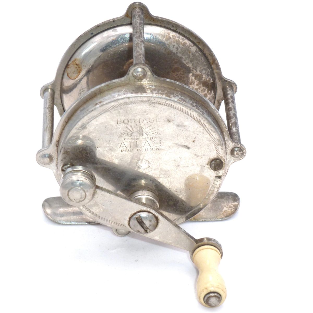 80-Yard, Pflueger Portage Atlas, Raised Pillar Reel