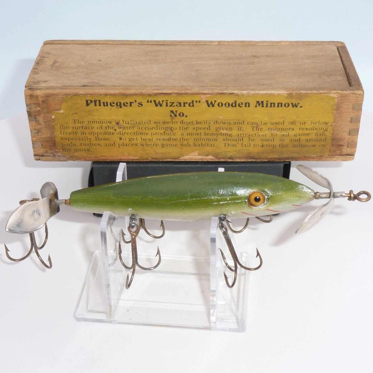 Outstanding Circa 1901-1902 Pflueger Wizard in Original One-Way-Slide Box