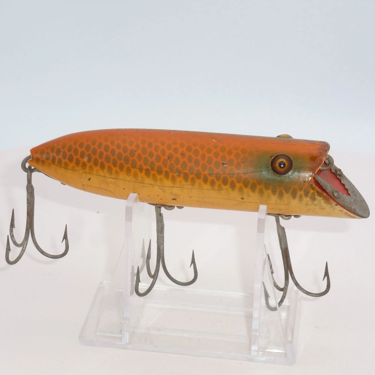 Attractive, Introductory "Head-On" Heddon Basser 8509, Goldfish