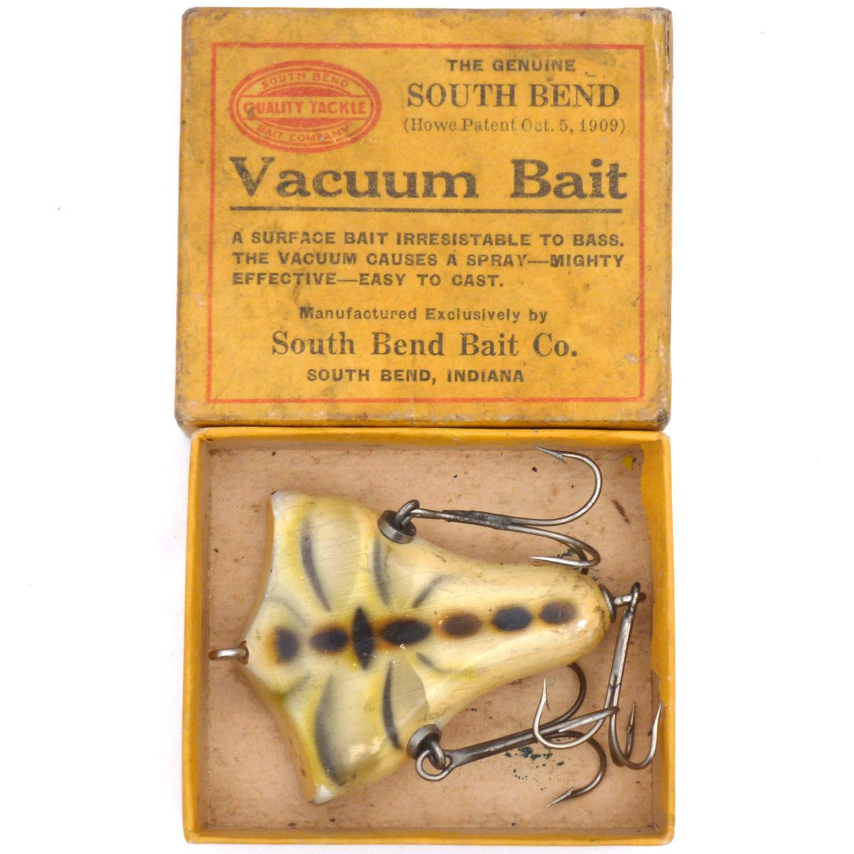 South Bend Large Vacuum Bait, Scarce Dragonfly Finish, Box