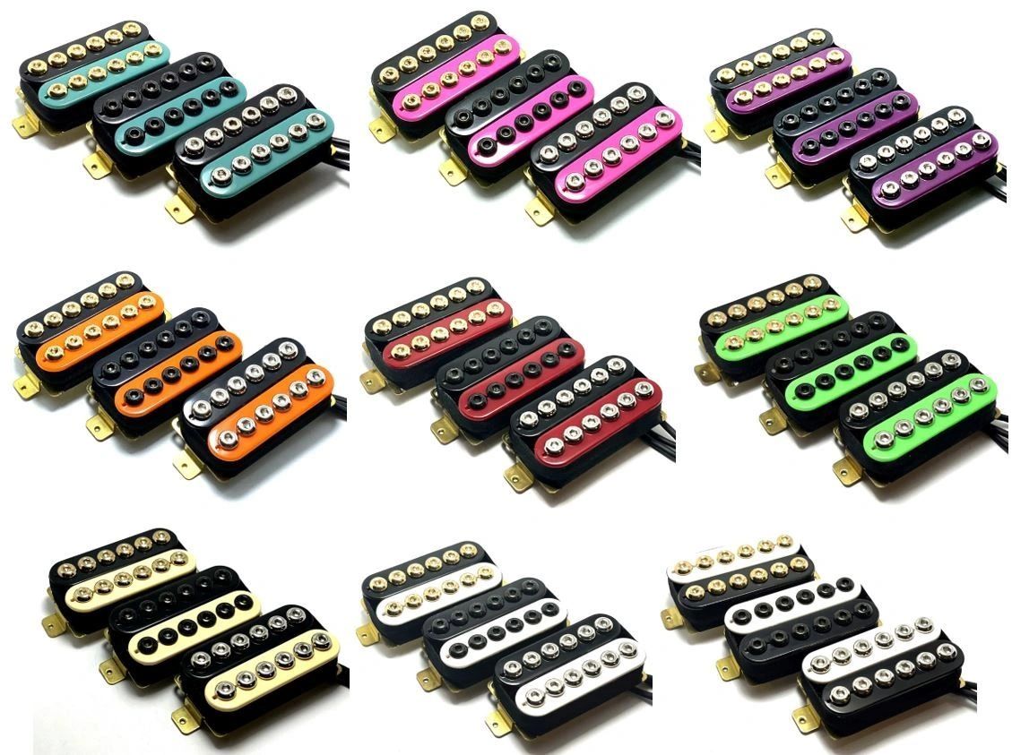 Modern Crusader Zebra Neck Pickup, Hex Cap Style Humbucker, Color Choice