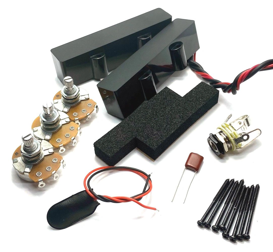 Active Jazz Bass Pickup Set, Noiseless Bridge + Neck, Includes ...