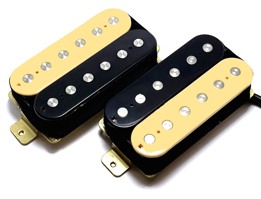 Cream Black Zebra Screamers, Bridge + Neck Humbucker Pickups ~ Set Style #2