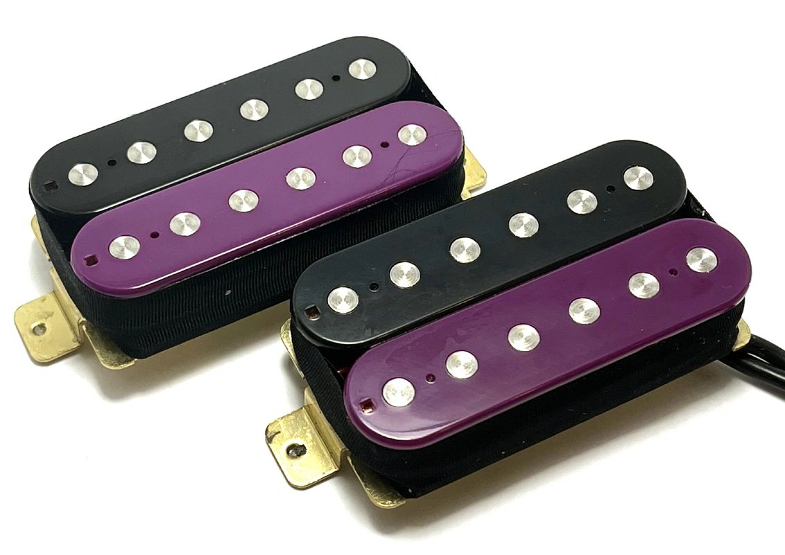 Purple Black Zebra Screamers, Bridge + Neck Humbucker Pickups ~ Set ...