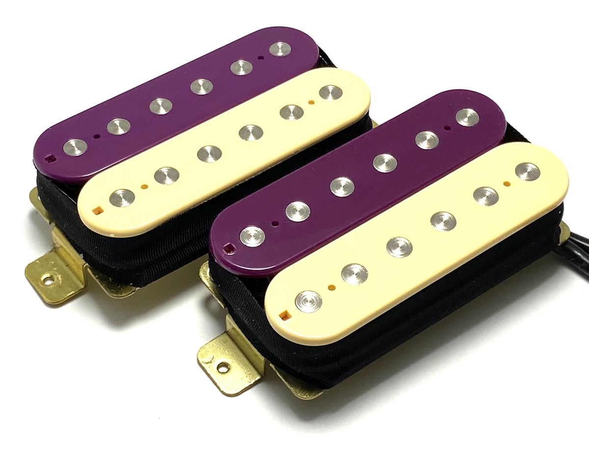 Purple Cream Zebra Screamers, Bridge + Neck Humbucker Pickups ~ Set ...