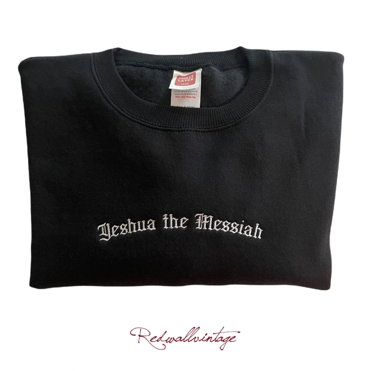 Embroidered "YESHUA" Sweater