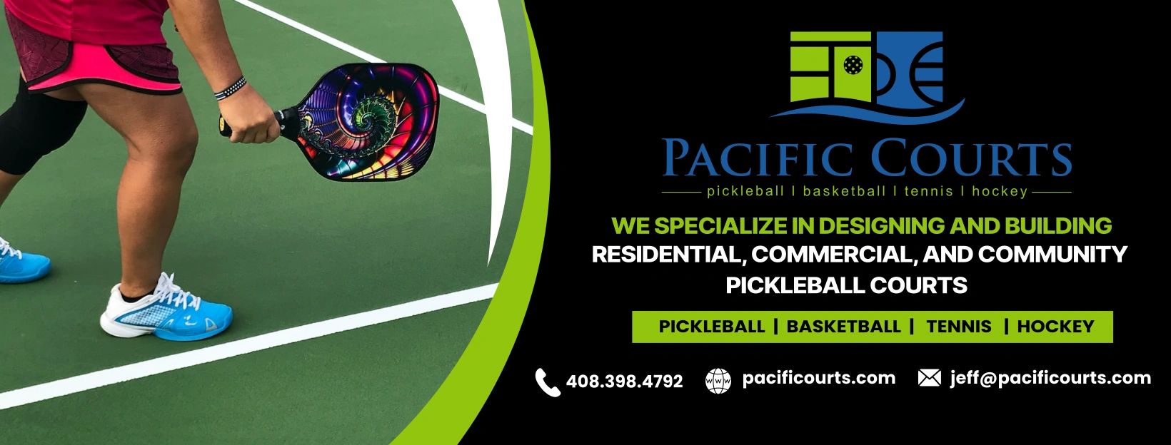 Pacific Courts - pickleball, basketball, tennis, and hockey - Home