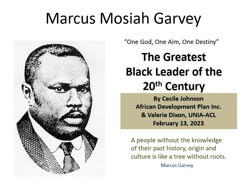 Presentation on Marcus Garvey
