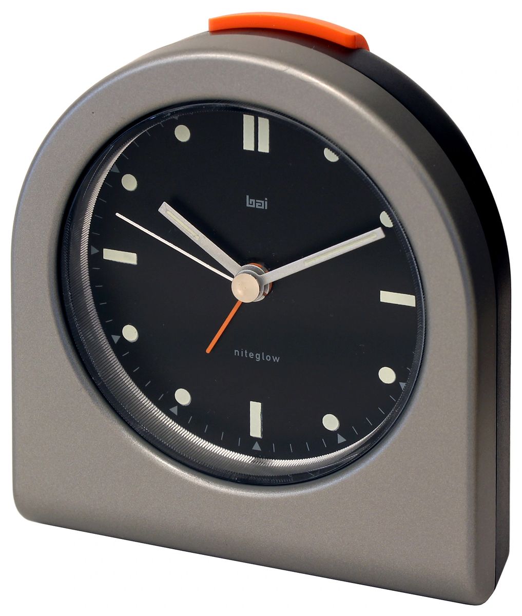 Bai Designer Pick-me-up Alarm Clock in Black