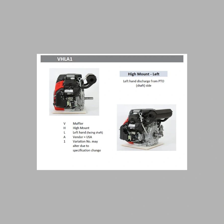 GX630/GX660/GX690 Muffler High Mount - Left Discharge (From PTO)