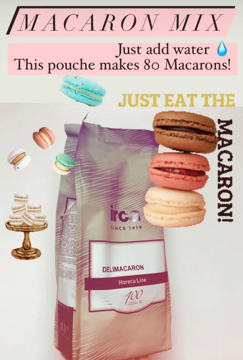 Irca - Delimacaron Macaron Mix, 1kg/2.2lb