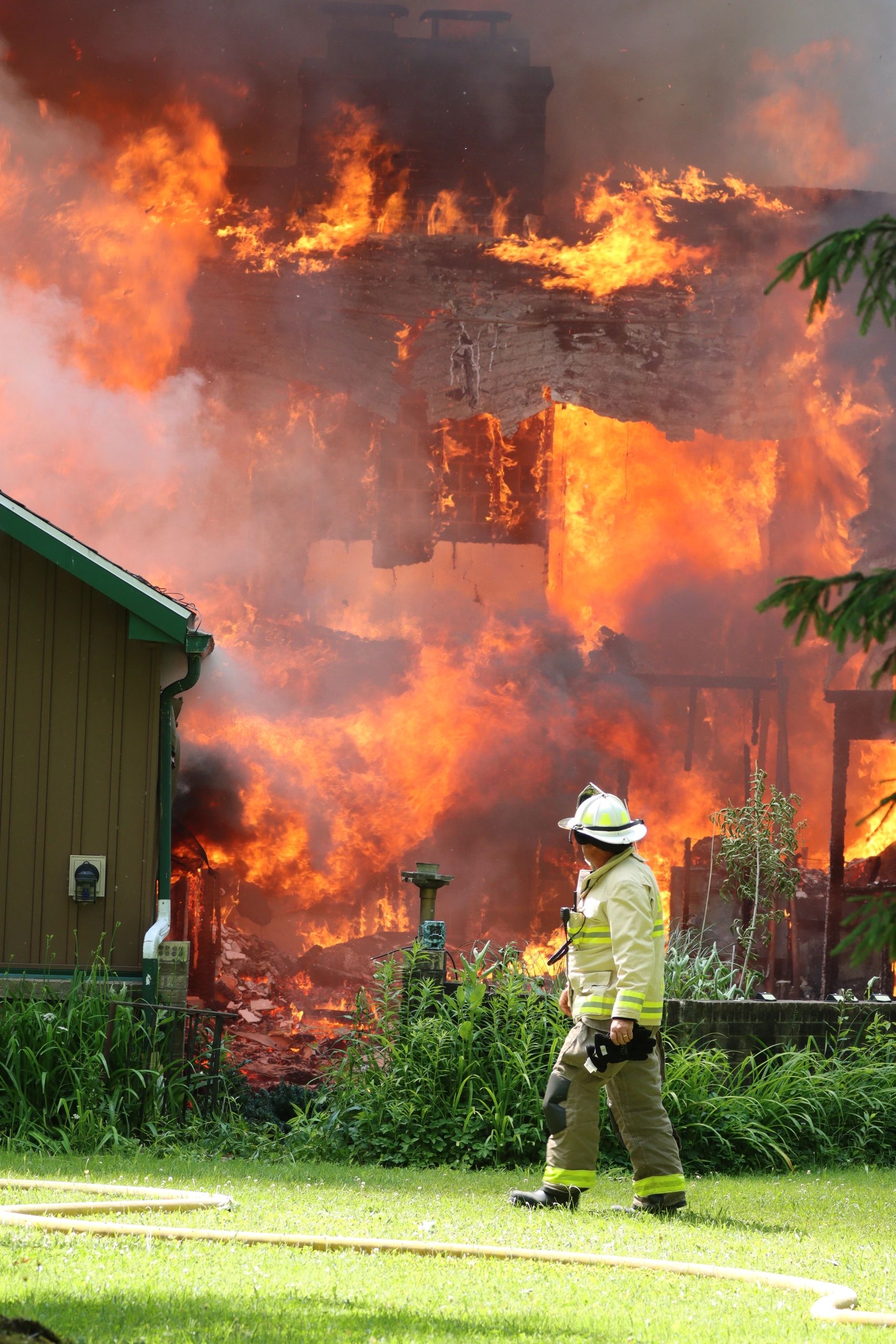 Elma house fully involved on arrival