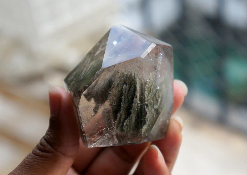 Lodolite Phantom in Quartz 2 1/8" Large, 184 grams or over 3/8 lbs