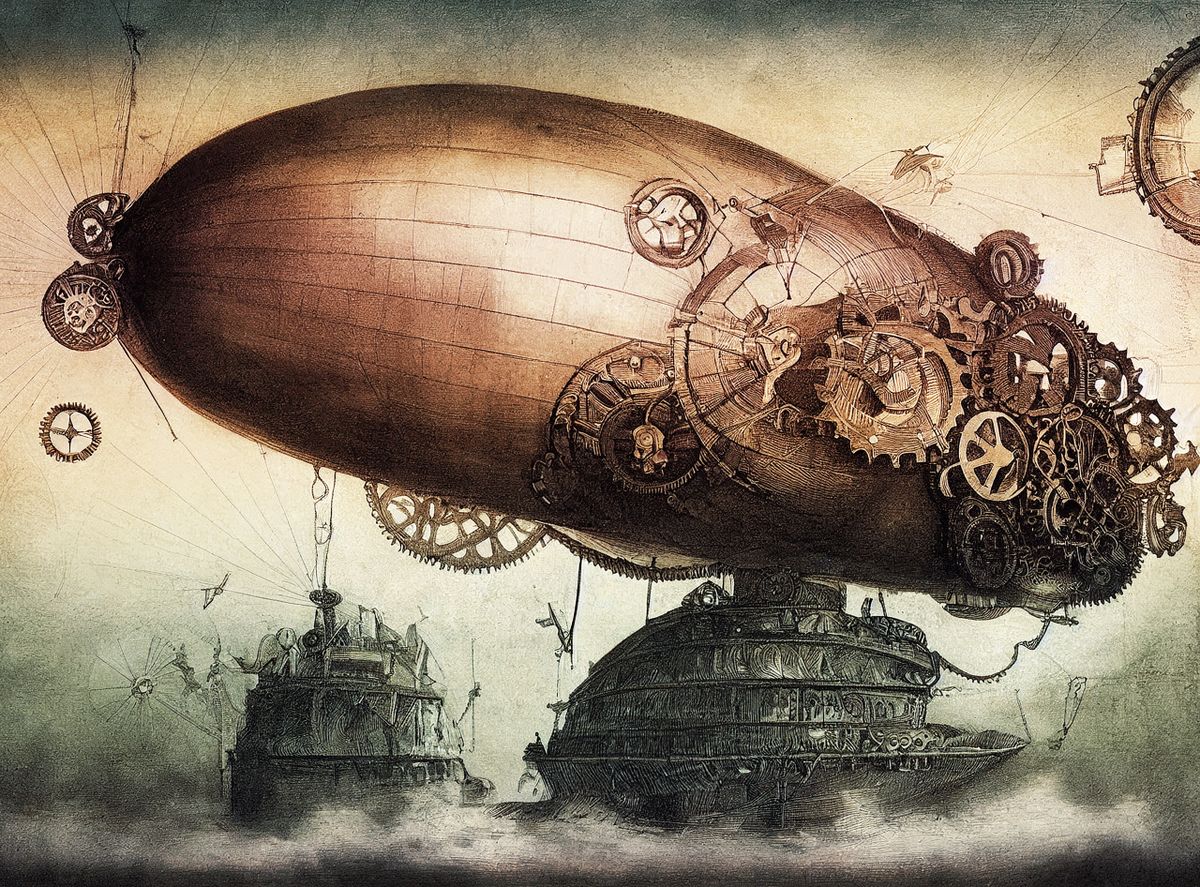 Steampunk Airship 1