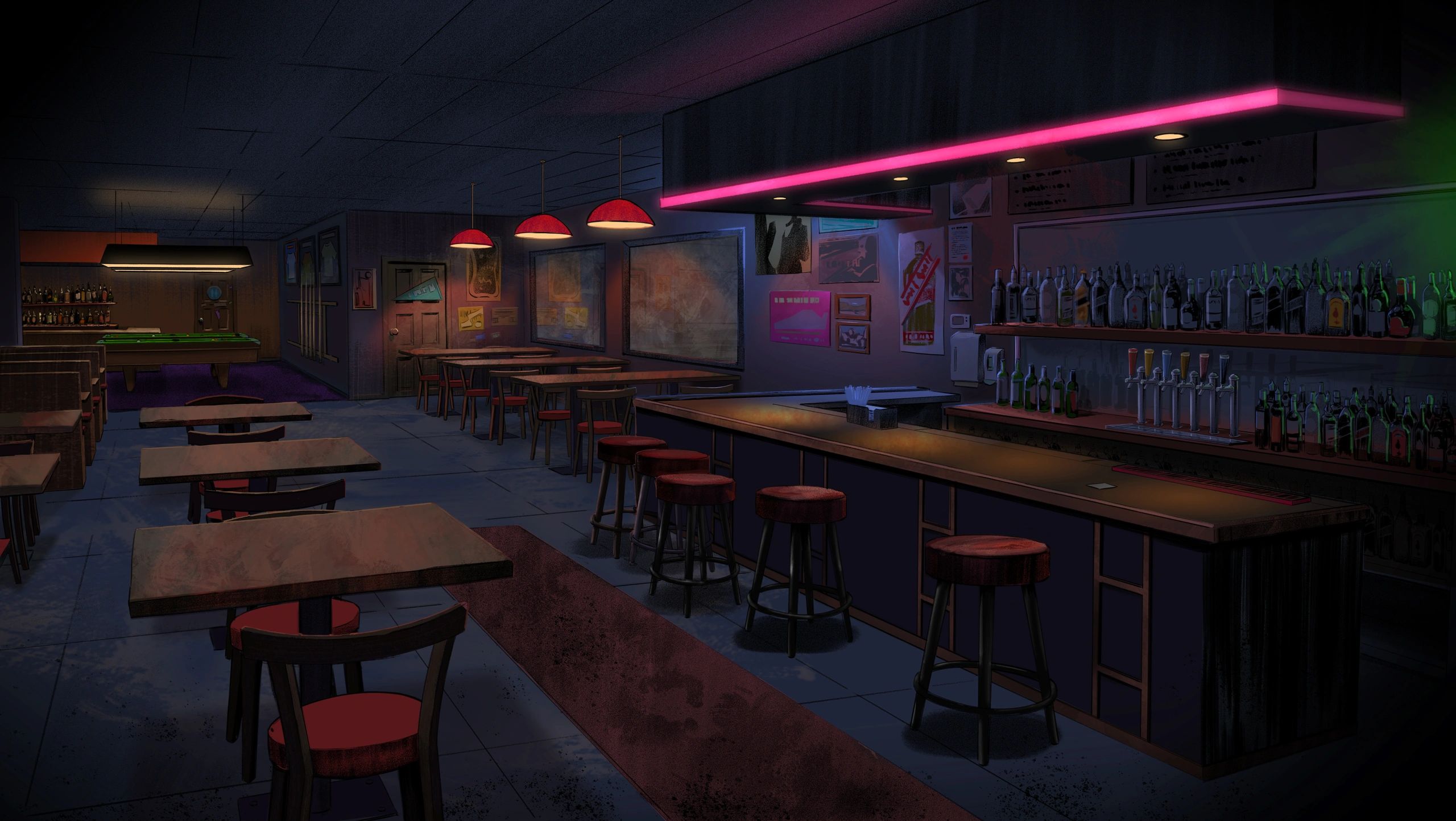 MIchael Inman - Art Direction, Background Paint