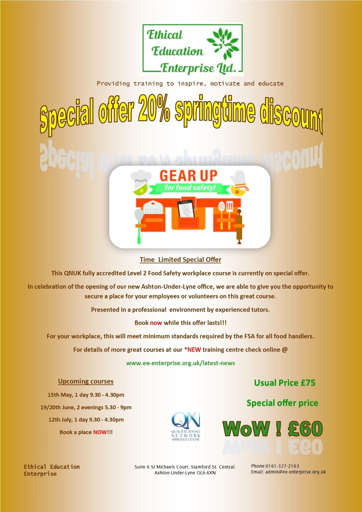 Springtime special offer