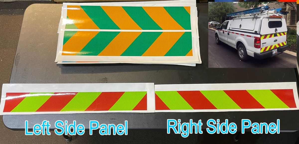 Reflective Chevron Panels