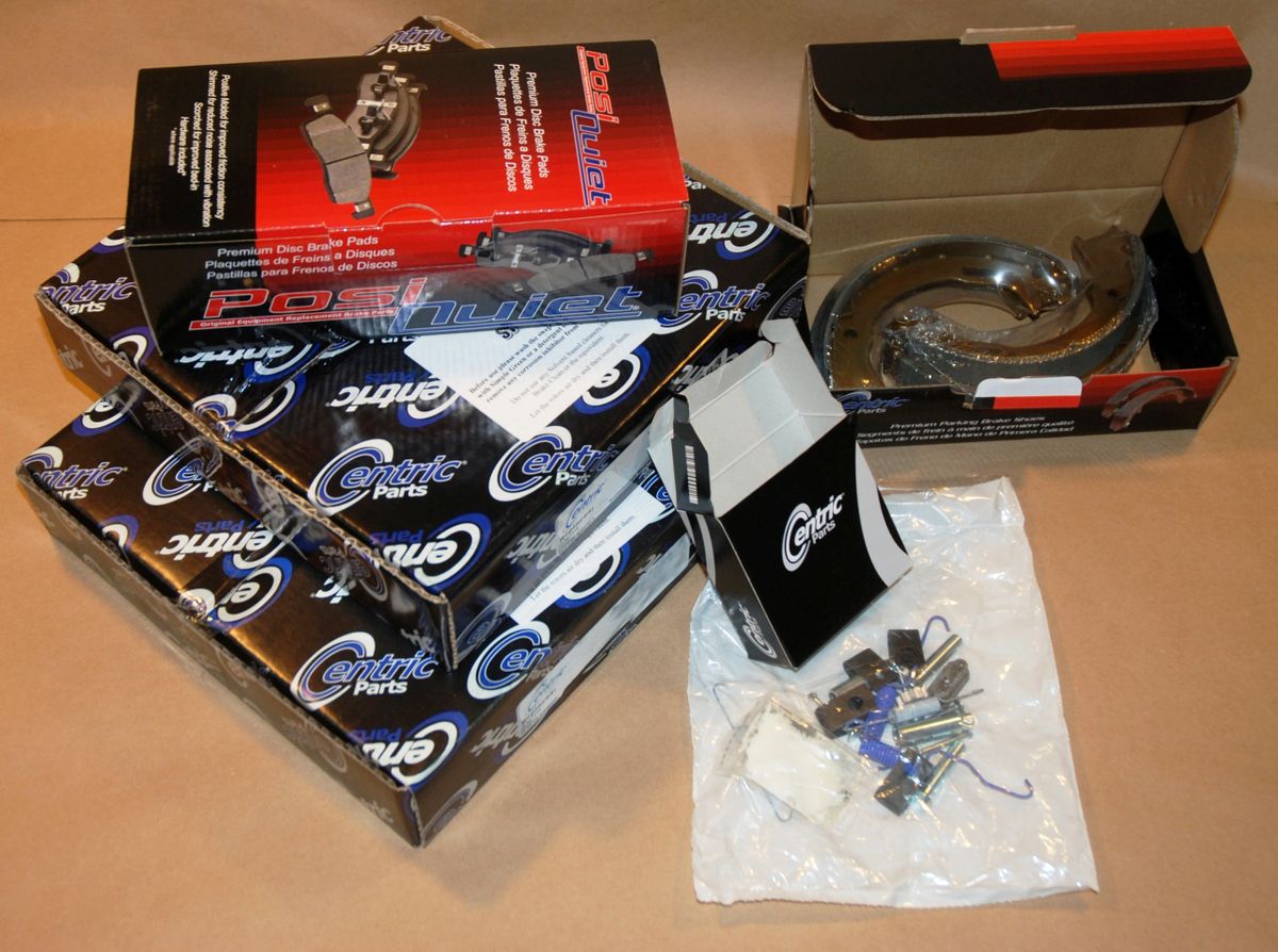 03-06 Rear Posi-Q Brake Pads, Rotors, Calipers, Parking Shoes, Hardware