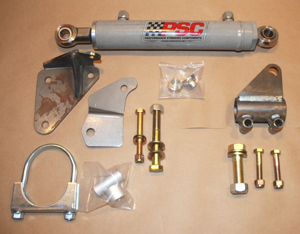 TJ Hydro Modified Assist Cylinder & Brackets for Currie Steering