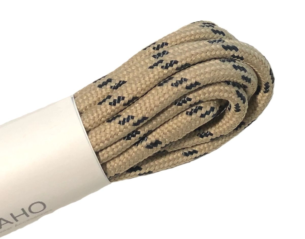 Heavy Duty Tan Shoe / Boot Laces Reinforced with Black Dupont™ Kevlar ...