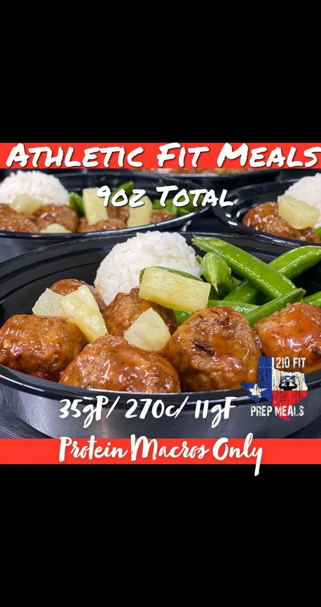 Athletic Fit Meals 9oz total ( 5 meals included)
