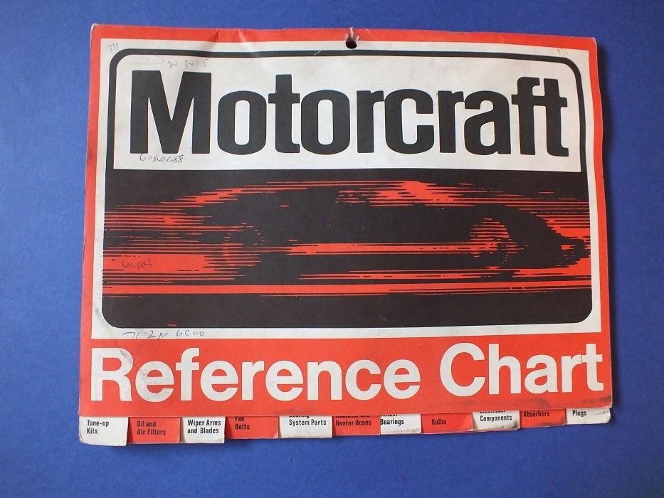 Motocraft Reference Chart