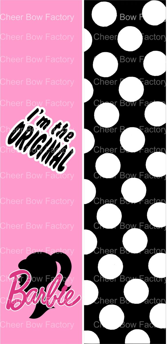 Barbie Cheer Bow Graphic Download