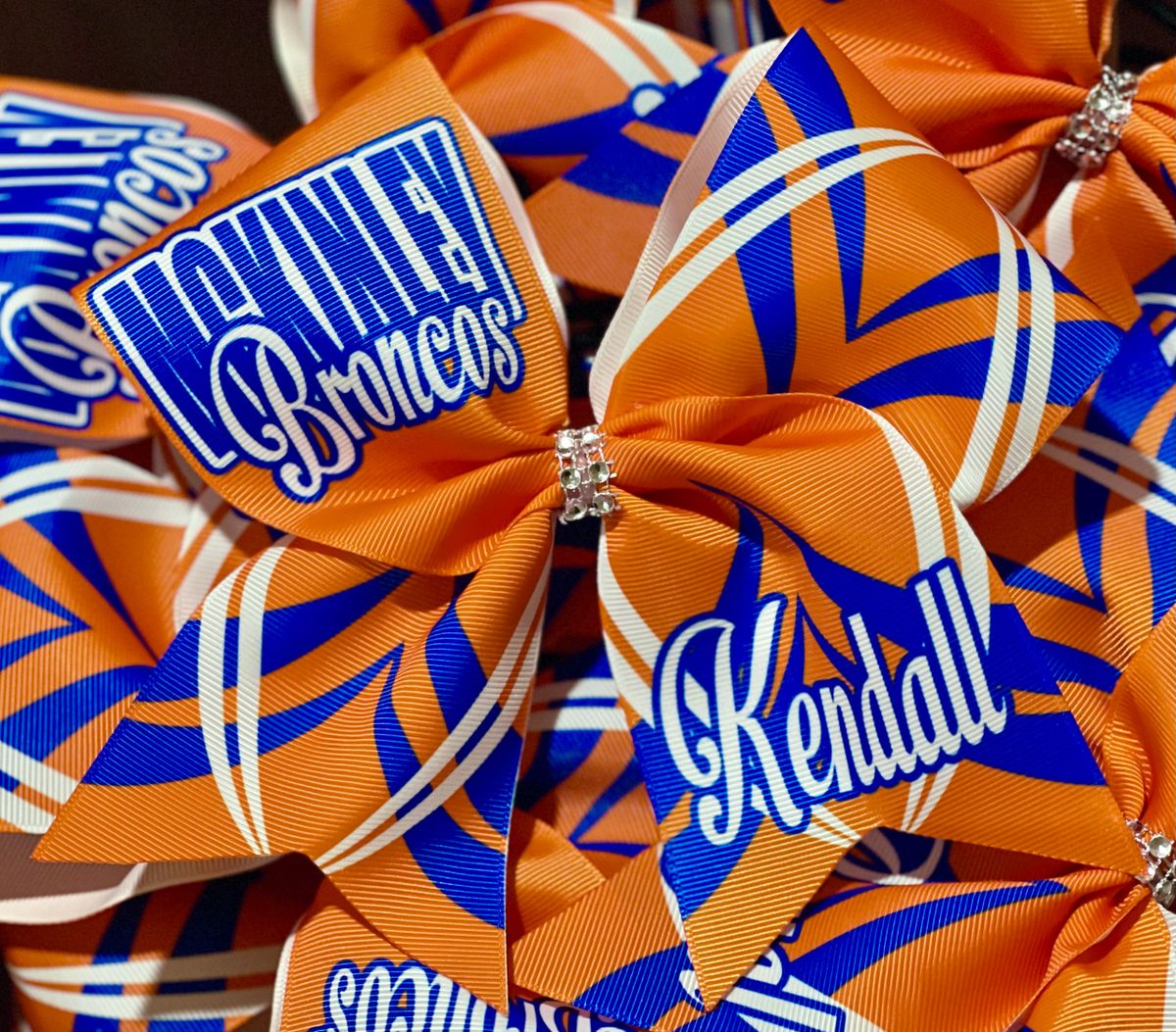 Custom Team Personalized Cheer Bow - your custom colors