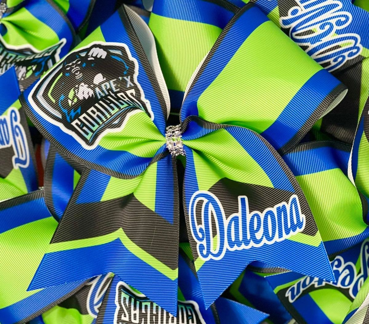 School Team Logo Personalization Cheer Bow - your custom colors