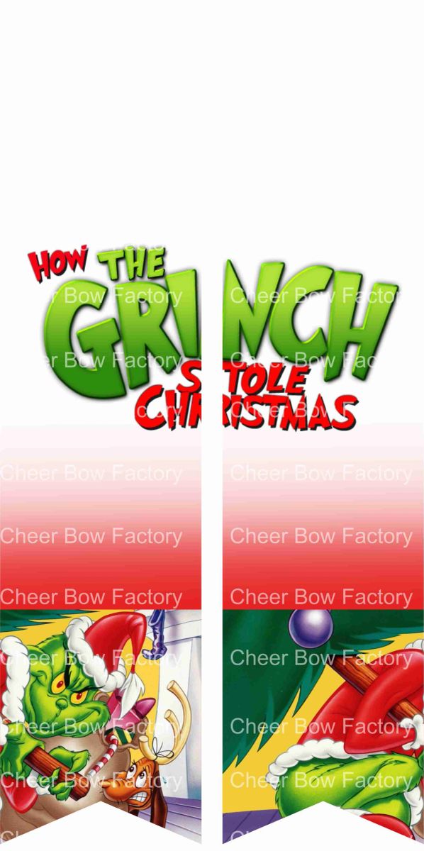 The Grinch Cheer Bow Graphic Download