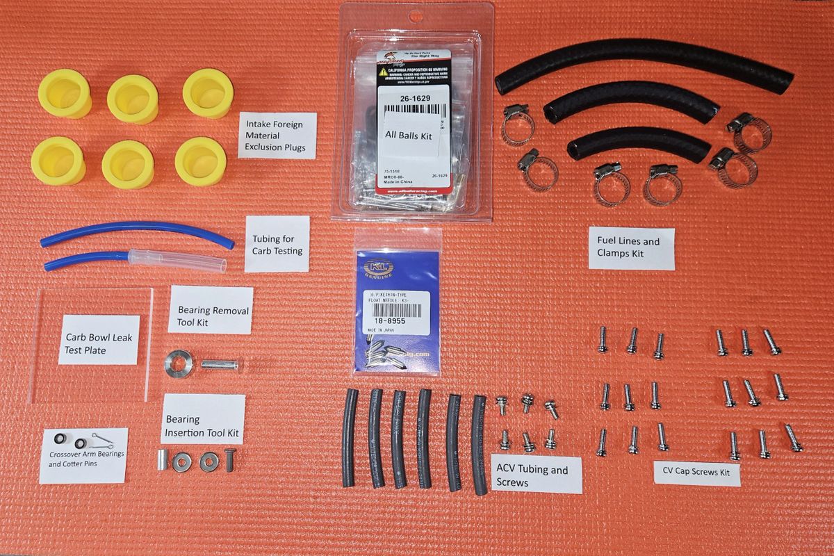 Enhanced Carb Kit WITH All Balls Kit & Tools