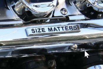1 Pair of Size Matters Emblems