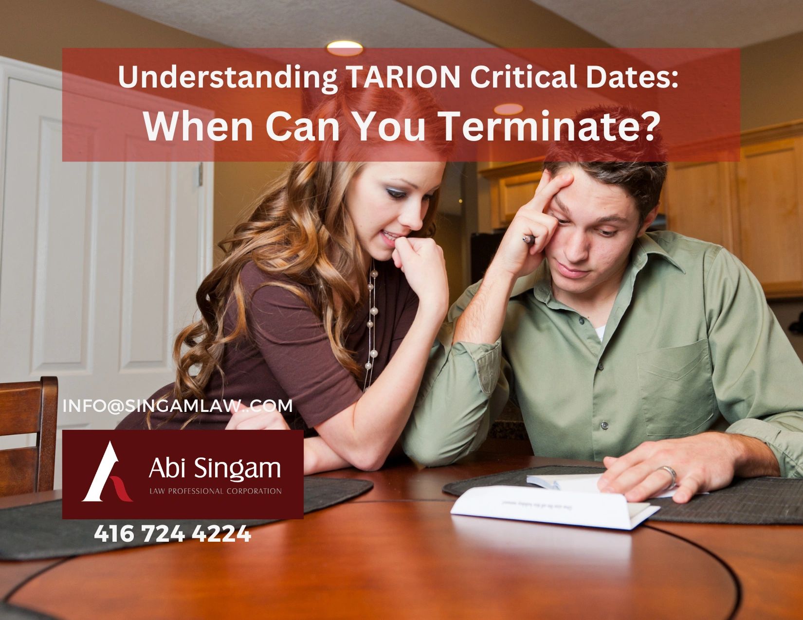 Understanding TARION Critical Dates: When Can You Terminate?