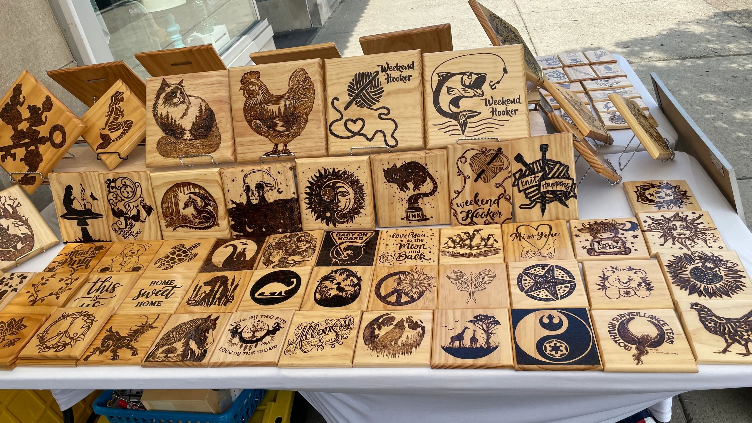 Handmade Pyrography Wood Burning Art Bowls and Pens - Pyrography Wood ...