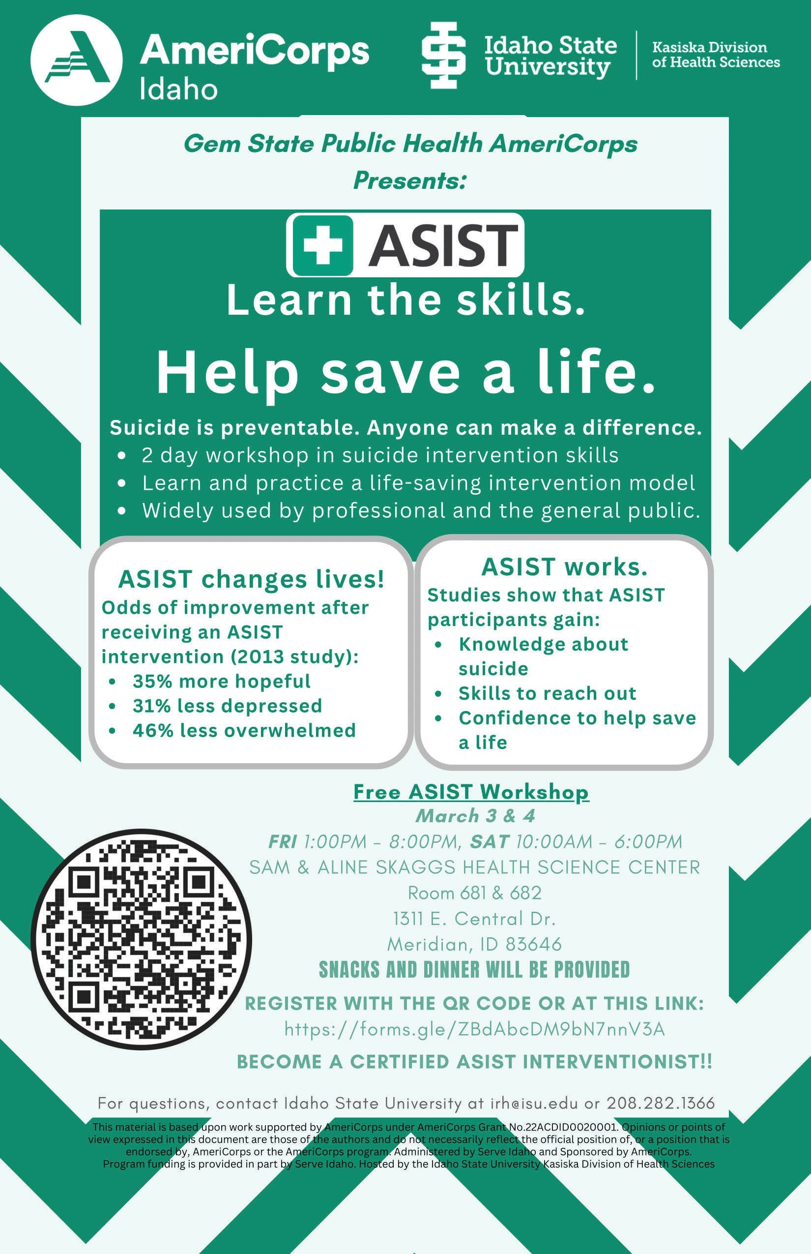 Free ASIST Workshop
