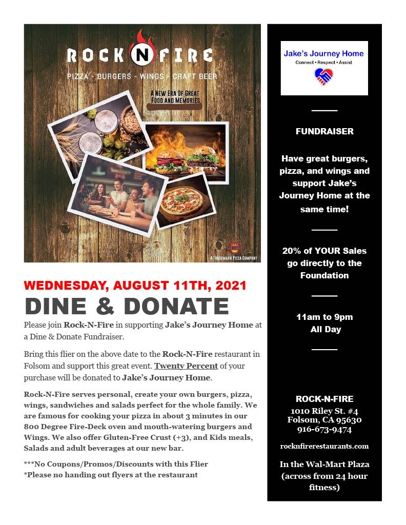 ROCK 'N' FIRE - DINE & DONATE EVENT!