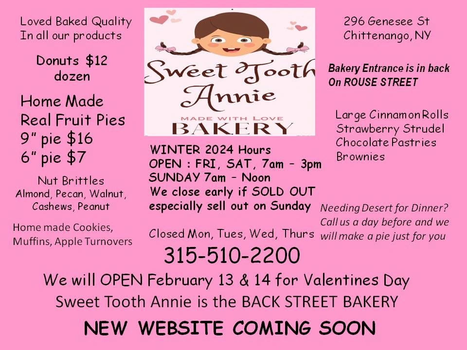 Welcome to Sweet Tooth Annie Bakery - Your Favorite Pastry Shop!