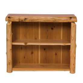 Cedar Log Bookshelf - Natural Cedar SKU: 17010 (FSL)