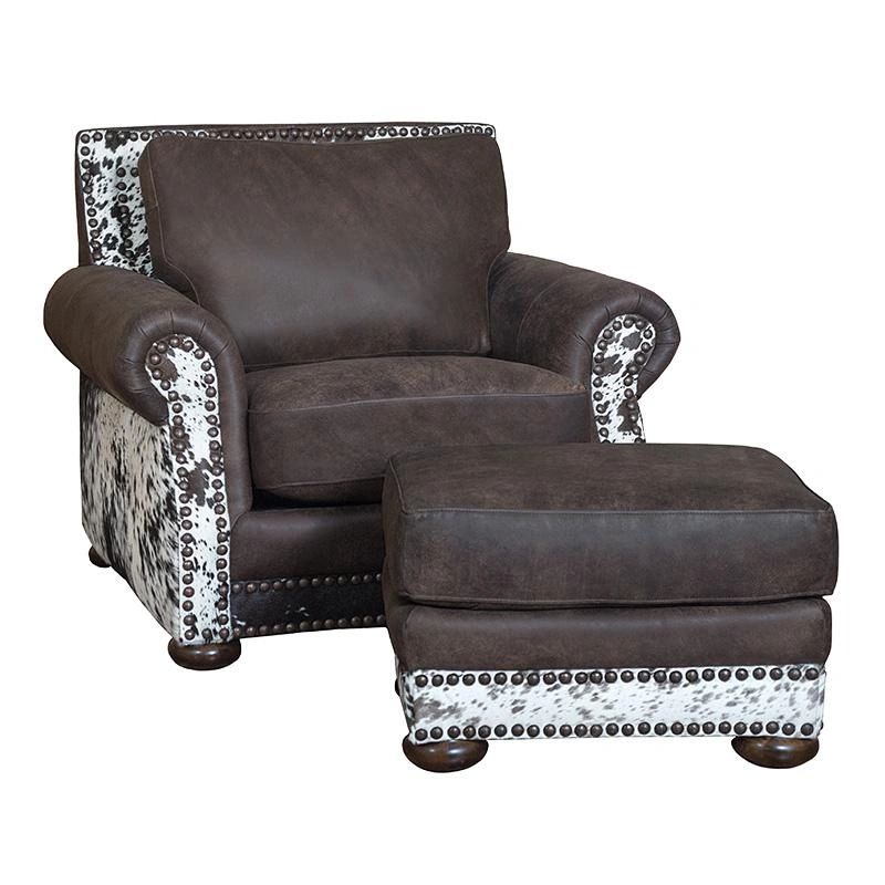 Hamilton Chair - Stallone Timber and Cowhide (ottoman sold separately ...