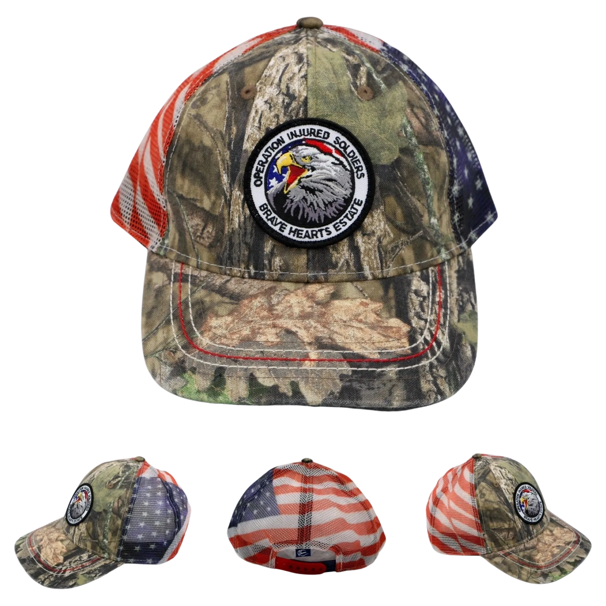 Camo Mesh Flag Ballcap - Original OIS/BHE Logo