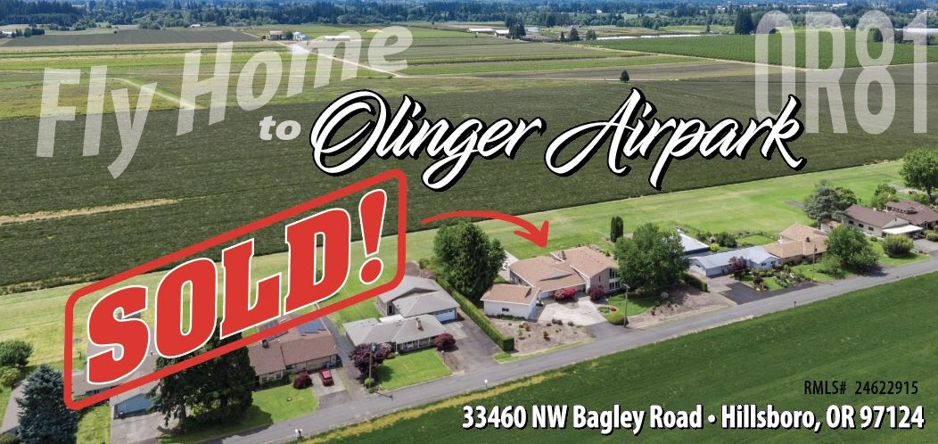 Oregon Airport Homes - Pilots, Real Estate, Airport Homes With Hangars