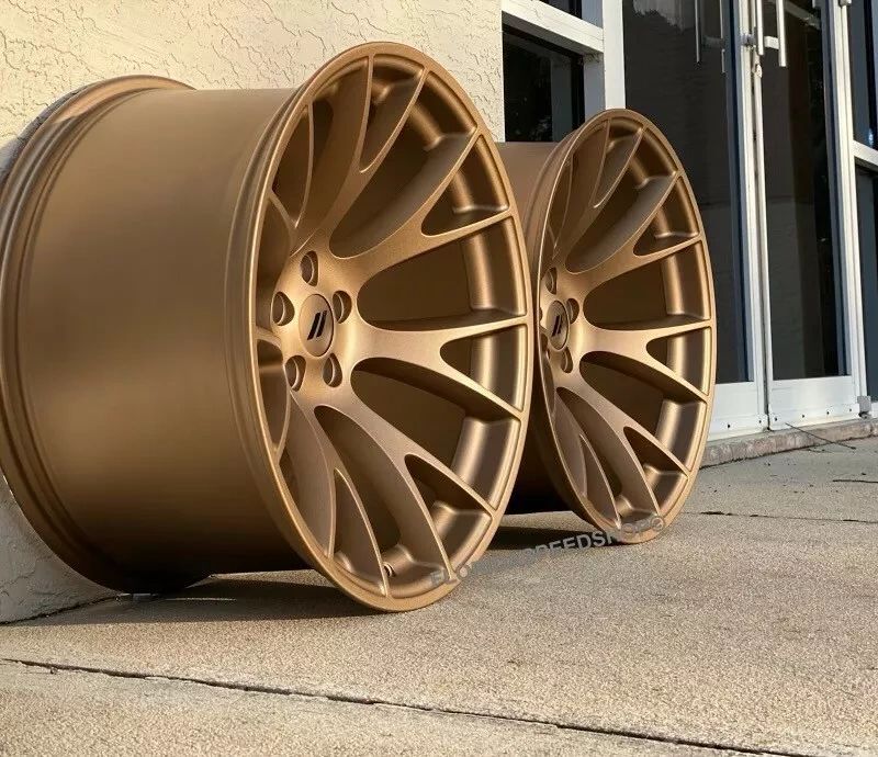 DODGE SATIN BRONZE HELLCAT WHEELS DEEP CONCAVE 20X11 SET FITS WIDEBODY