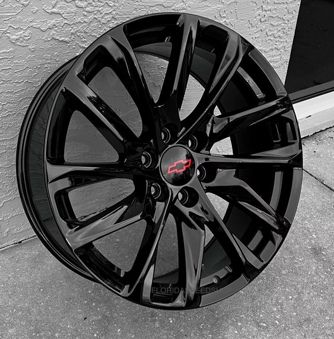 GLOSS BLACK ESCALADE PLATINUM SPORT STYLE WHEELS 22X9