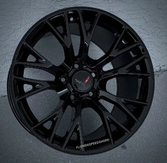 GLOSS BLACK C7 Z06 STYLE WHEELS FOR C7 18/19 COMBO