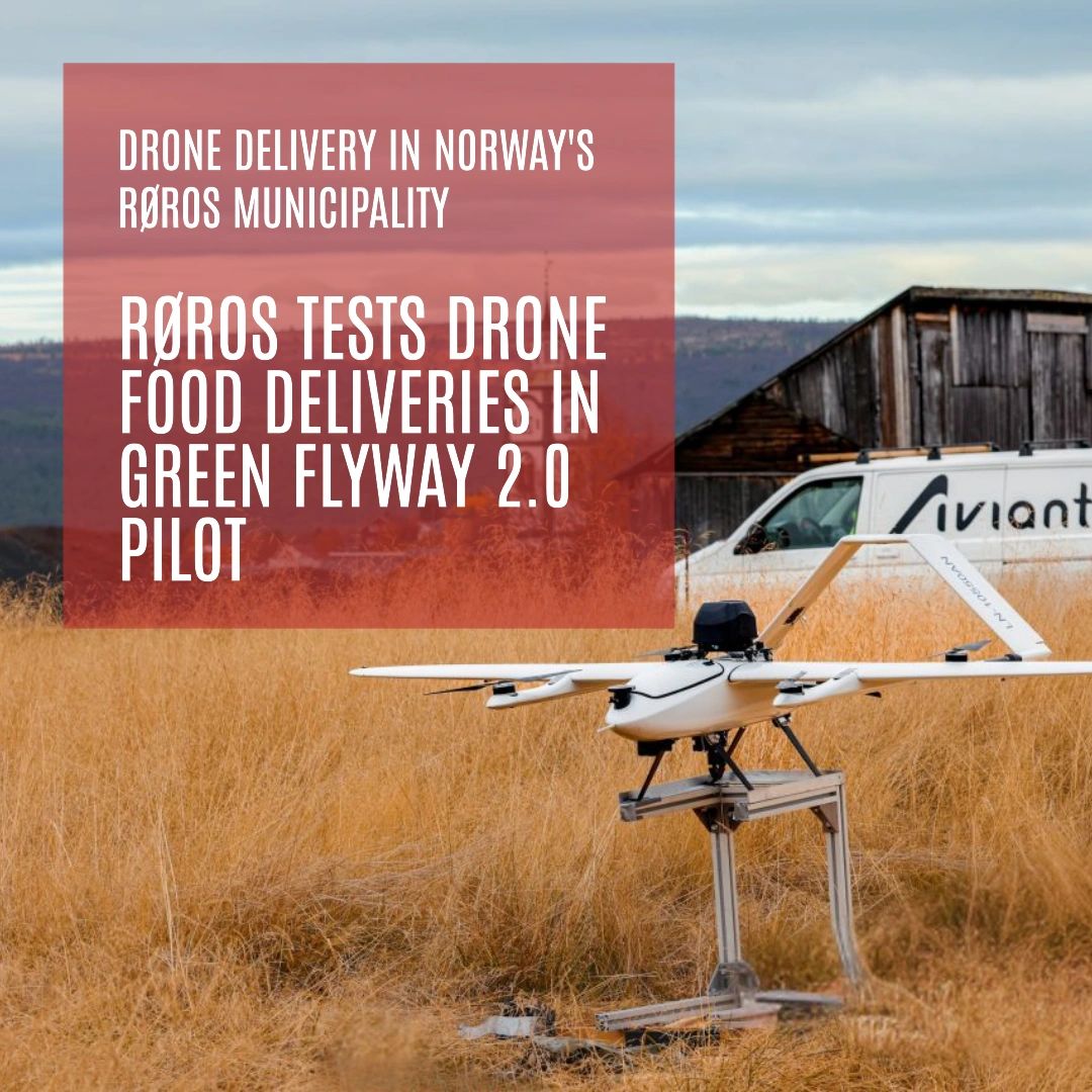 Røros Tests Drone Food Deliveries in Green Flyway 2.0 Pilot