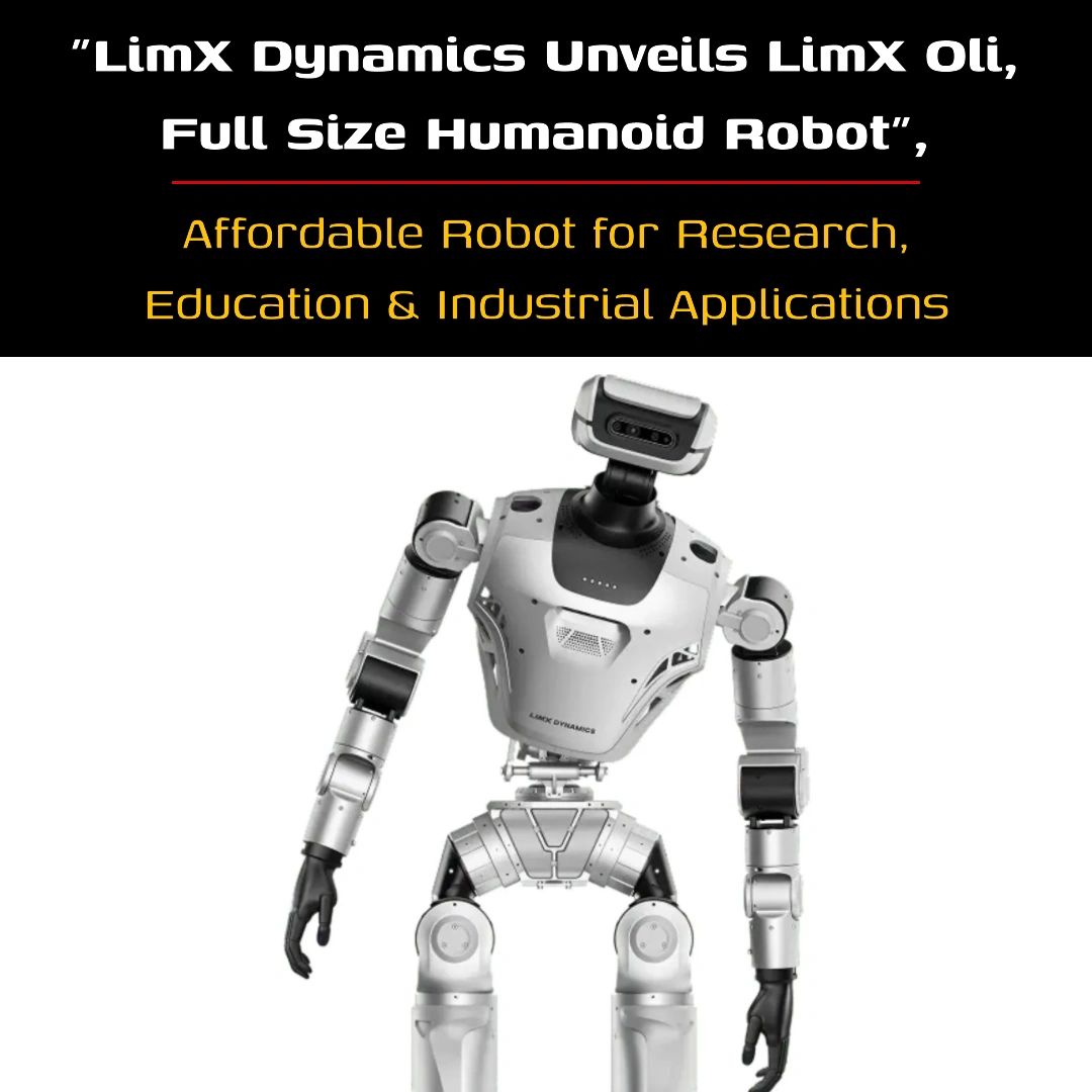 LimX Dynamics Unveils LimX Oli, Full Size Humanoid Robot