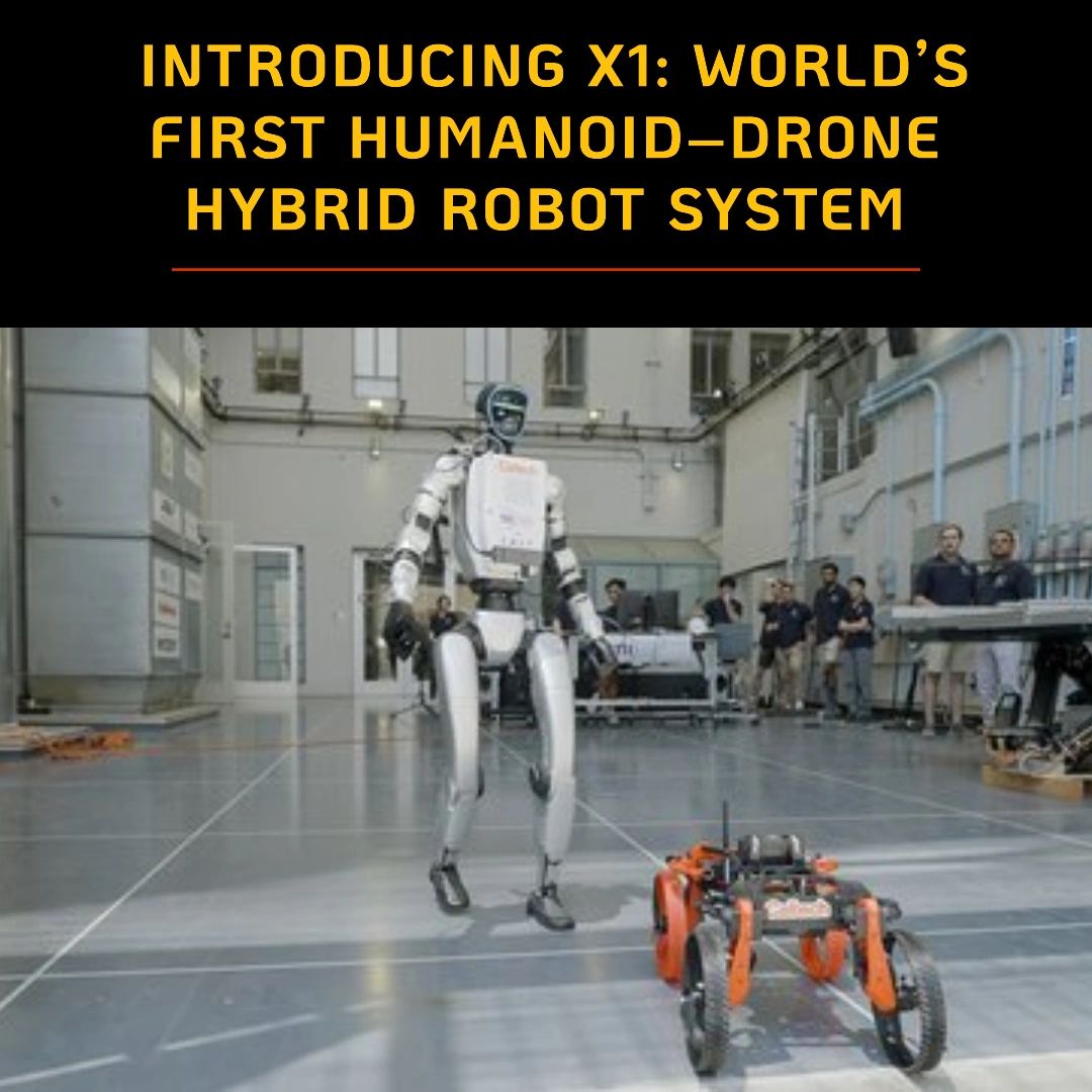 Introducing X1: World’s First Humanoid–Drone Hybrid Robot System